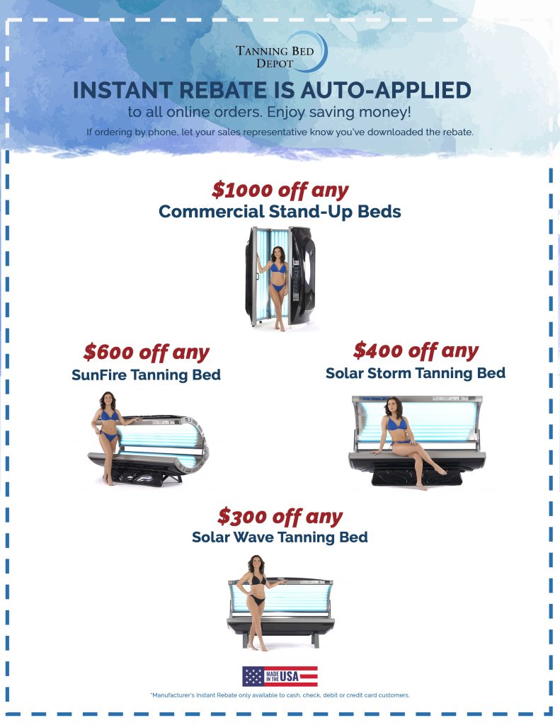 Instant Rebate Download - TanningBedDepot